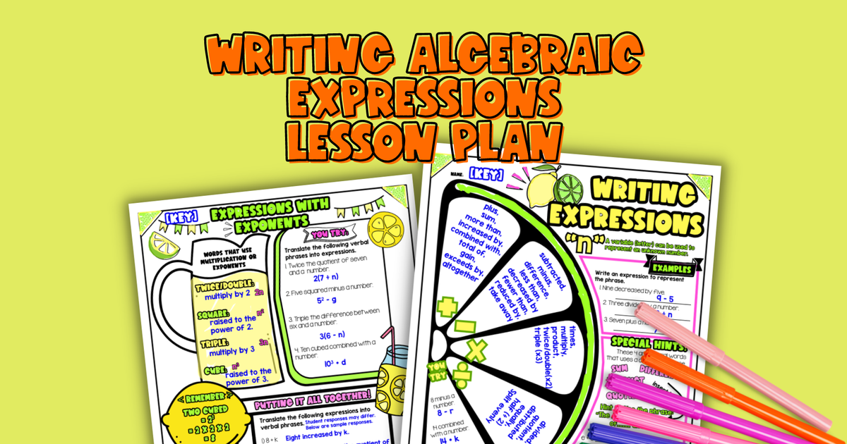 Writing Algebraic Expressions | Congruent Math