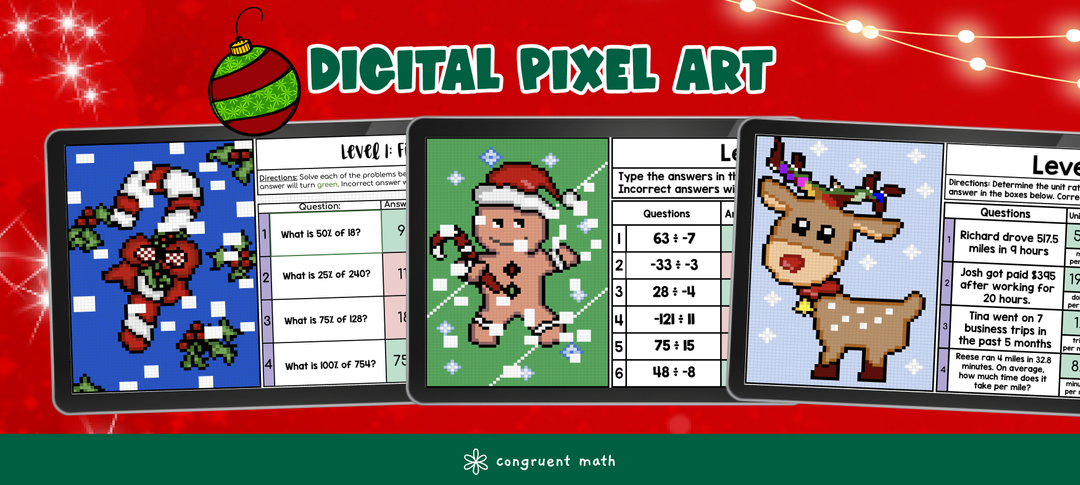 22 Christmas Activities for Middle School Math | Blog | Congruent Math