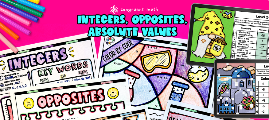 5 Fun Ways to Teach and Practice Integers, Opposites, and Absolute ...
