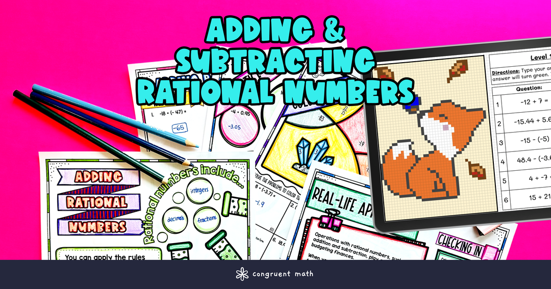 7 Ways to Help Students Practice Adding & Subtracting Rational Numbers | Blog | Congruent Math