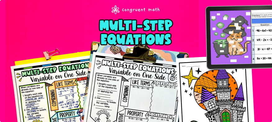 5 Activities to Practice Multi-Step Equations | Blog | Congruent Math