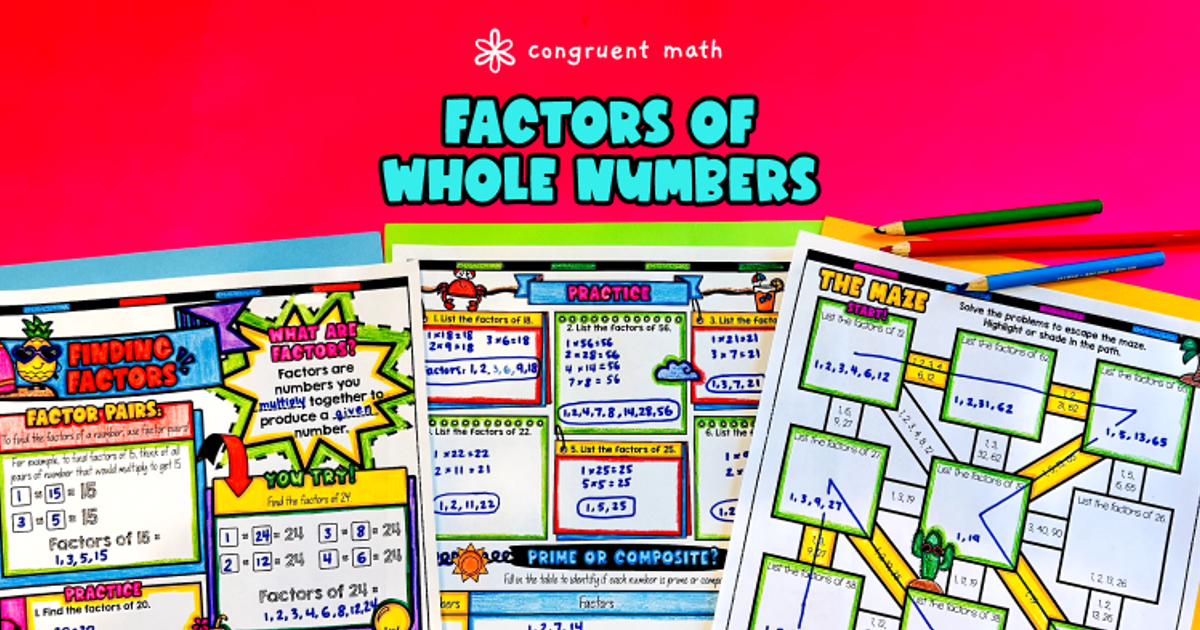Factors Lesson Plan | Congruent Math