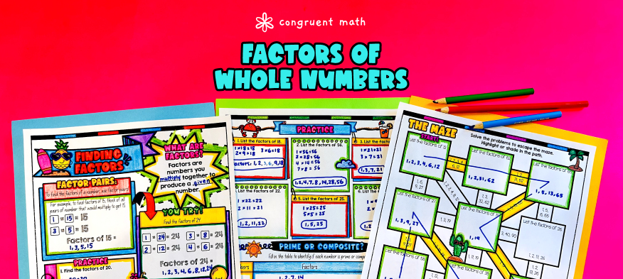 Factors Lesson Plan | Congruent Math