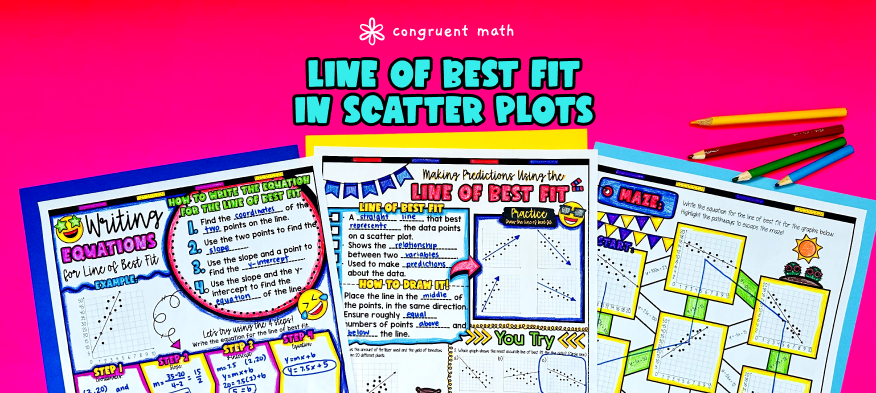 Line of Best Fit In Scatter Plots & Making Predictions | Congruent Math