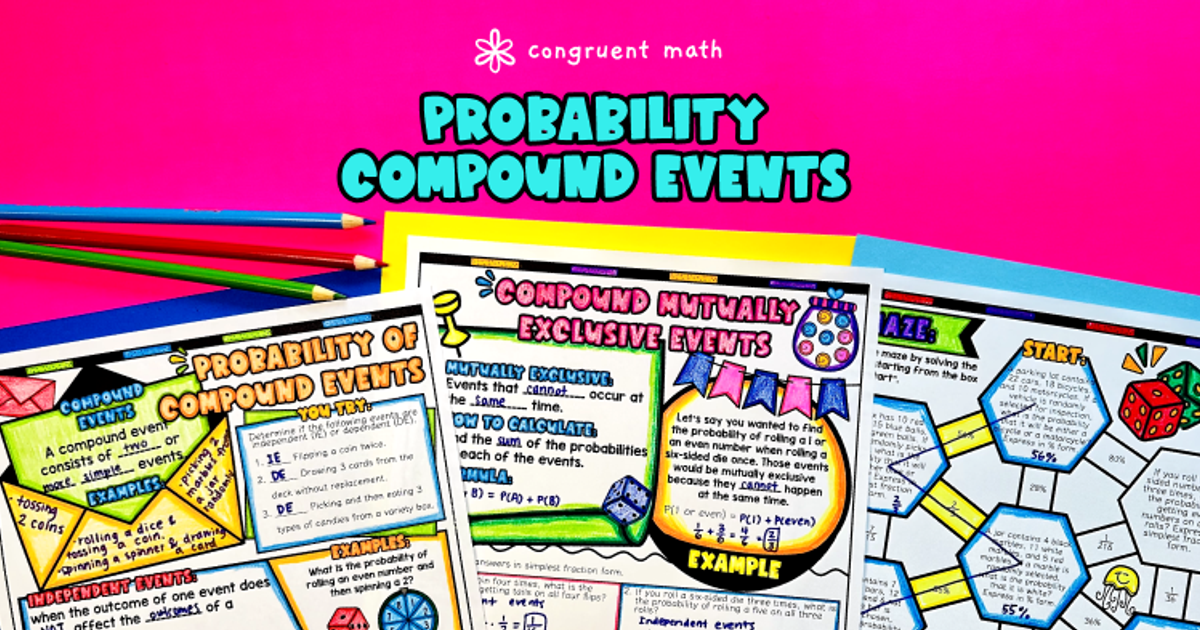 Probability of Compound Events (Independent & Dependent Events ...