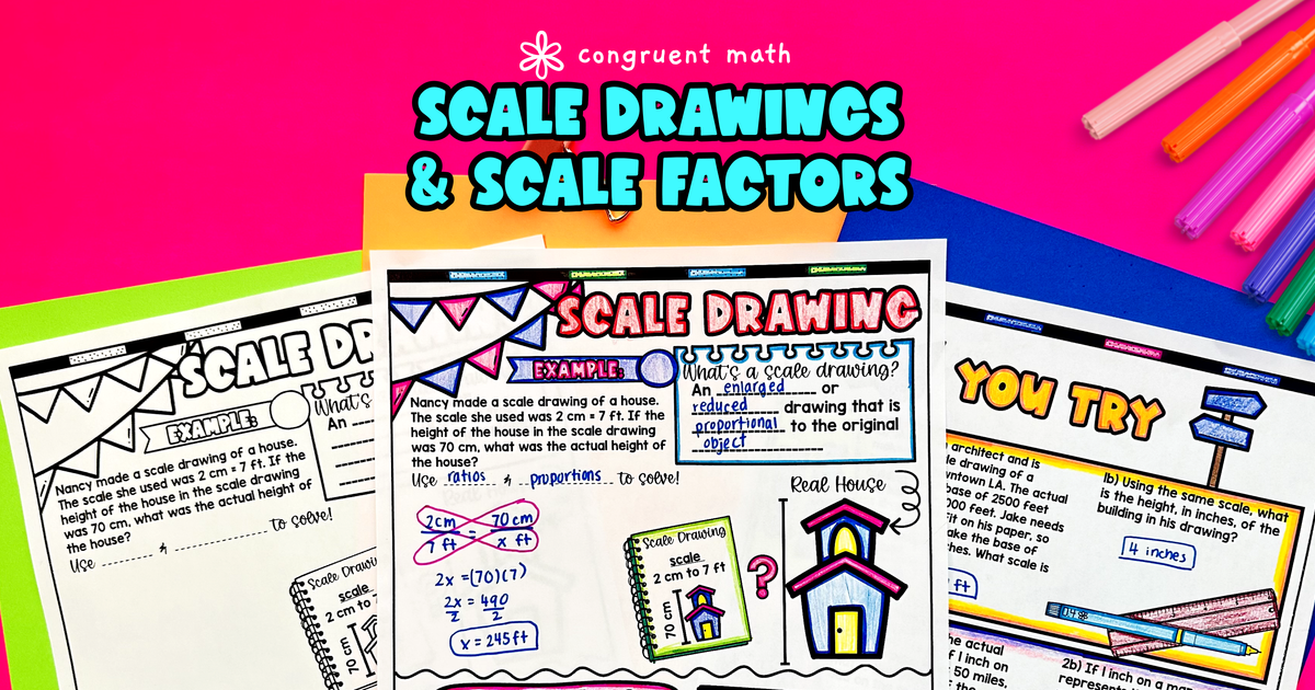 Scale Drawings & Scale Factors | Congruent Math
