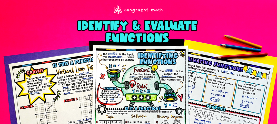 Identifying And Evaluating Functions Congruent Math