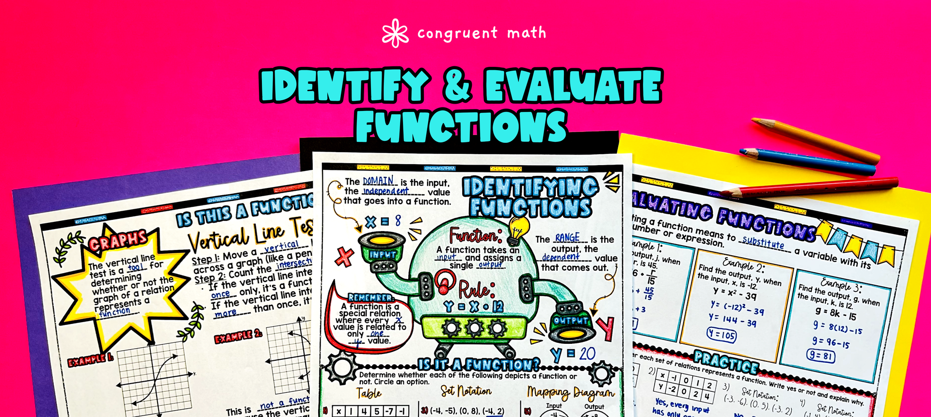 Identifying and Evaluating Functions | Congruent Math