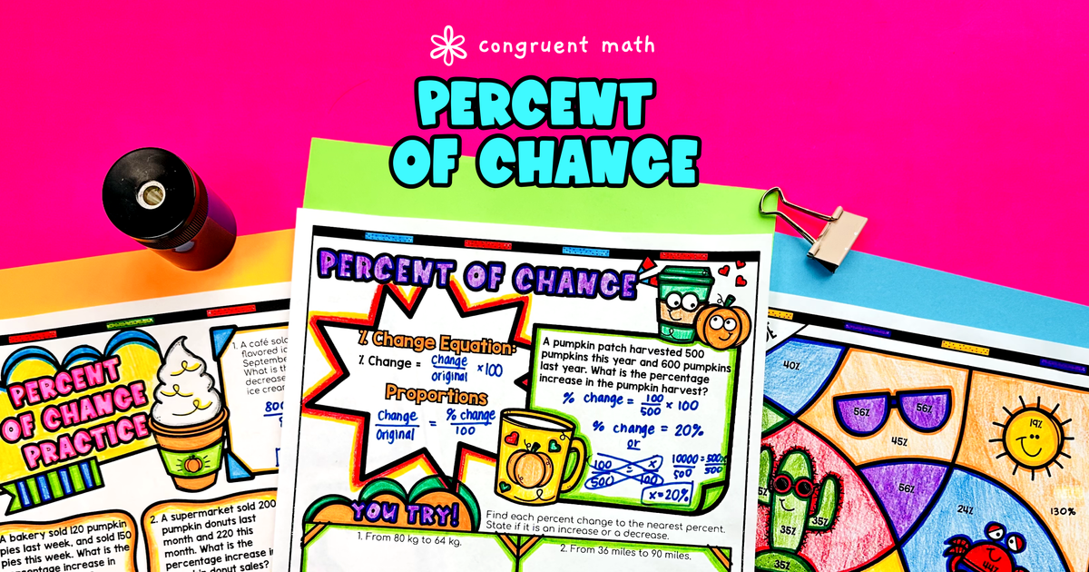 Percent of Change | Congruent Math