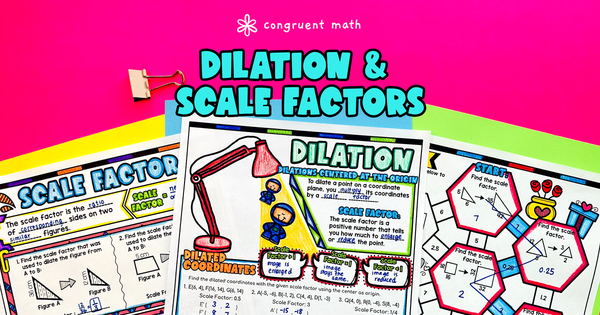 Dilations, Scale Factors, and Scale Drawings | Congruent Math