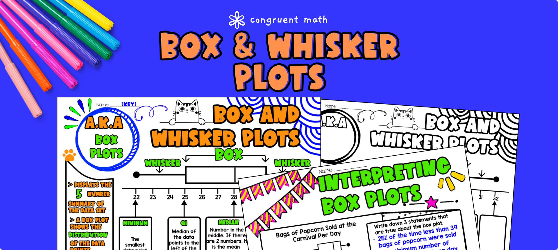 Box and Whisker Plots | Congruent Math