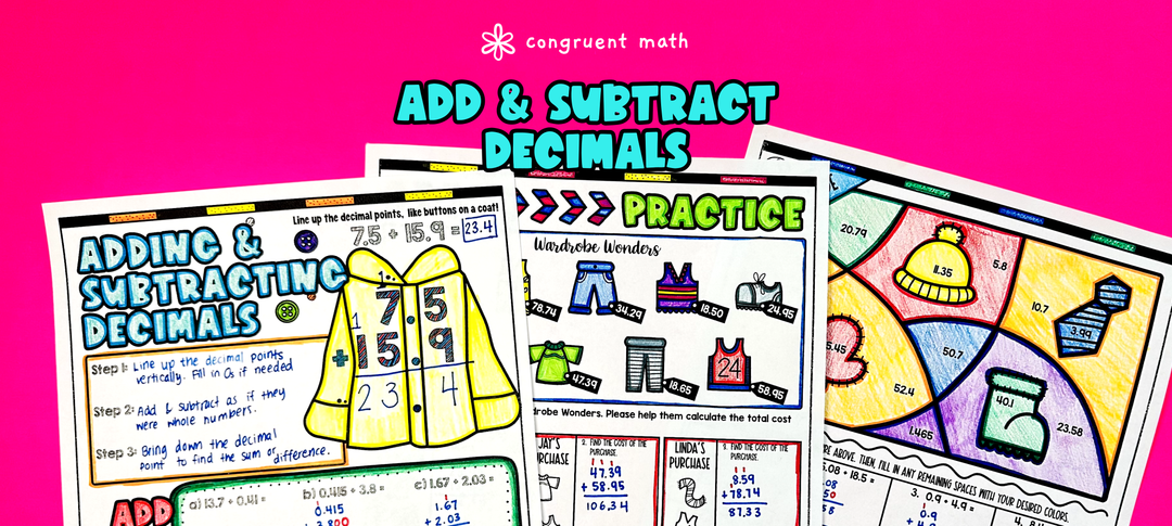 Adding and Subtracting Decimals | Congruent Math