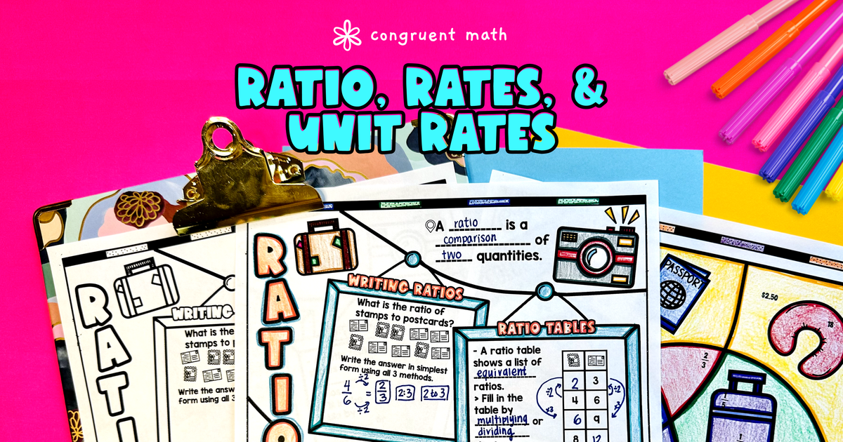 Ratio, Rates, & Unit Rates | Congruent Math