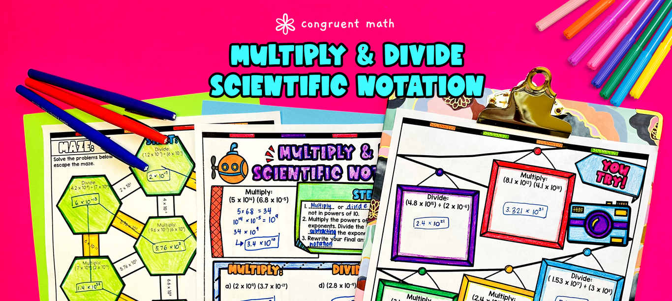 Multiplying and Dividing Scientific Notation | Congruent Math