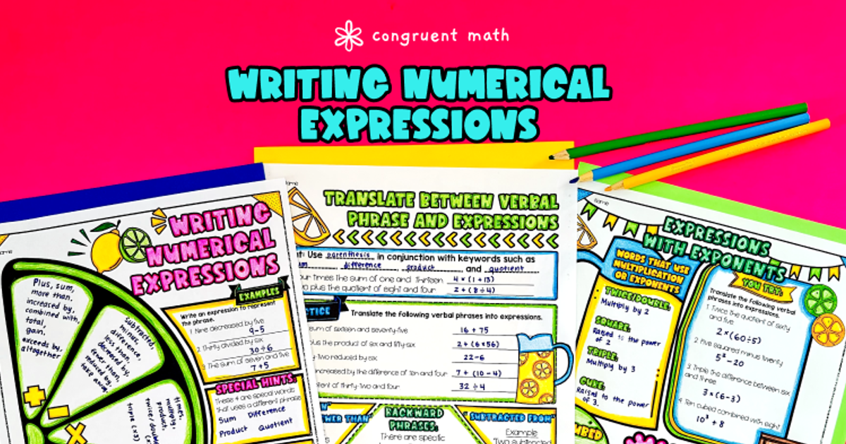 Writing Numerical Expressions with Exponents | Congruent Math
