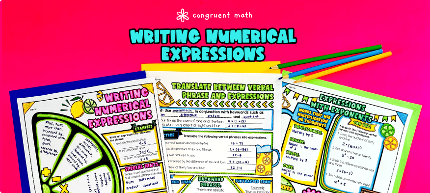 Writing Numerical Expressions with Exponents | Congruent Math