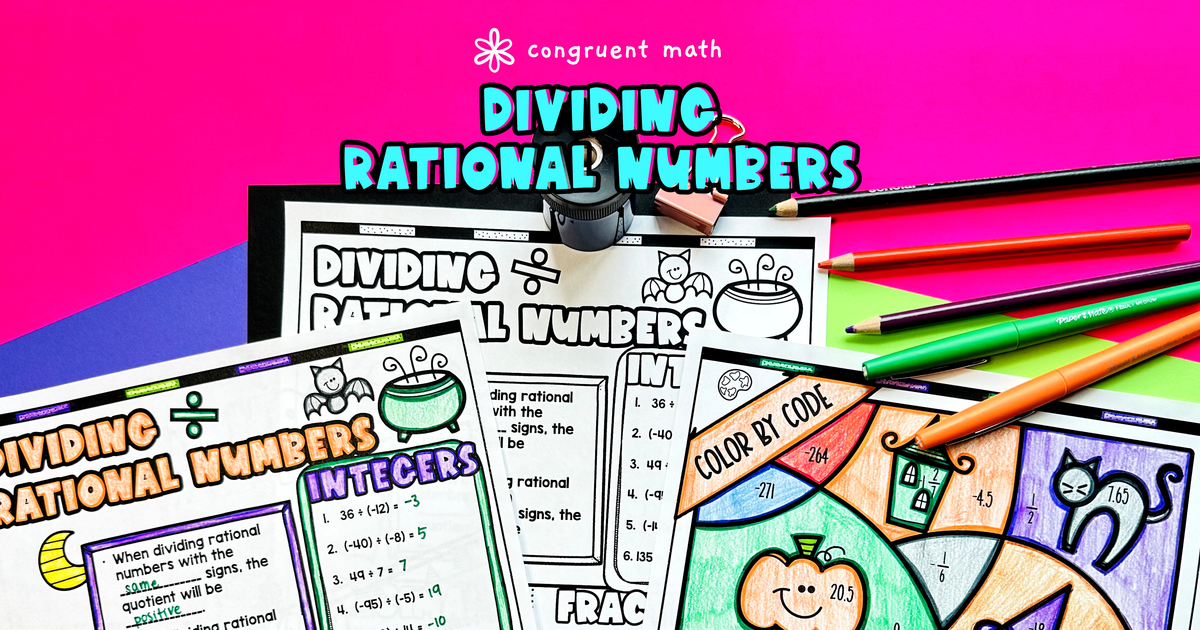 Dividing Rational Numbers | Congruent Math