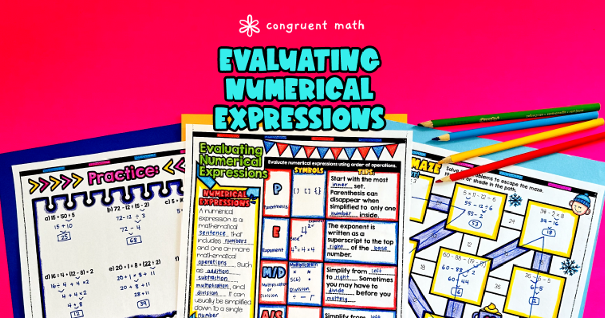 Evaluating Numerical Expressions (No Exponents) | Congruent Math Evaluating Numerical Expressions (No Exponents) | Congruent Math