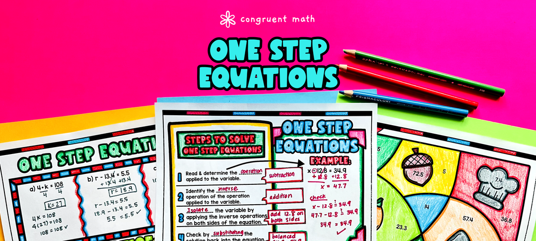 One Step Equations | Congruent Math