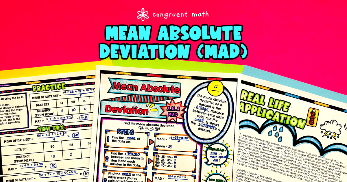 Mean Absolute Deviation | Congruent Math
