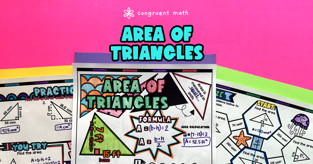 Area of Triangles | Congruent Math