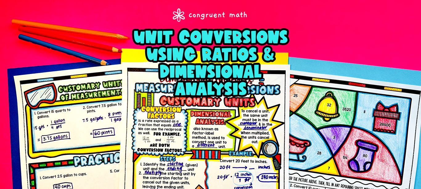 Measurement Conversions Ratios Unit Analysis | Congruent Math