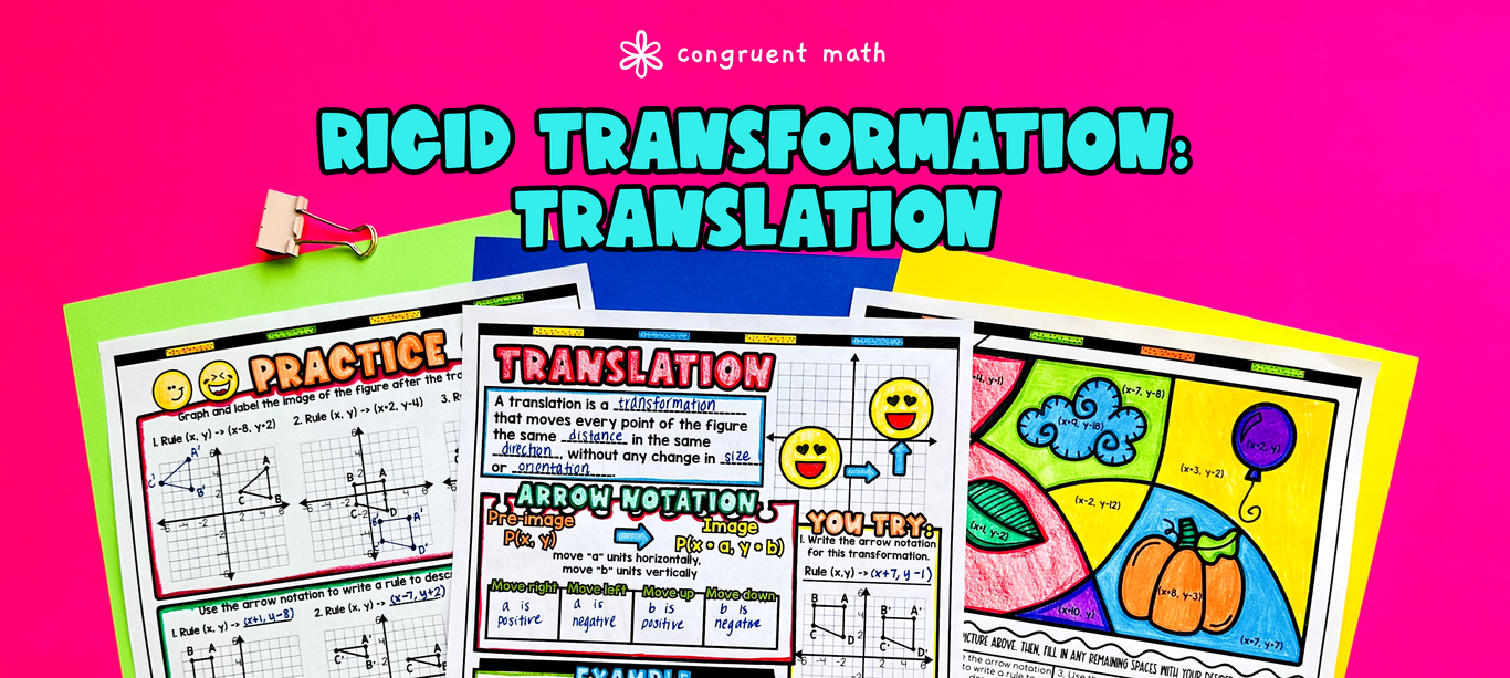 Rigid Transformations: Translations | Congruent Math