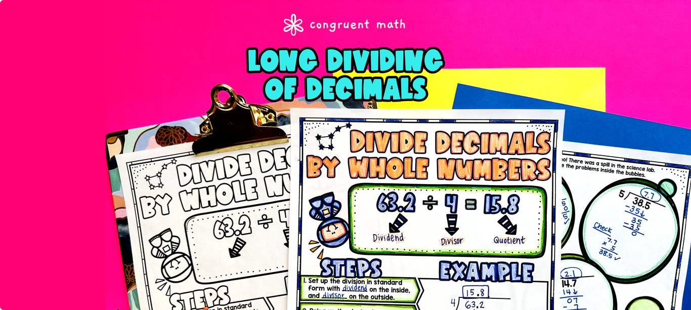 Dividing Decimals by Whole Numbers | Congruent Math