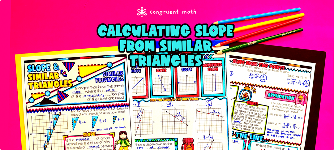 Slope from Similar Triangles & Slope Intercept Form | Congruent Math