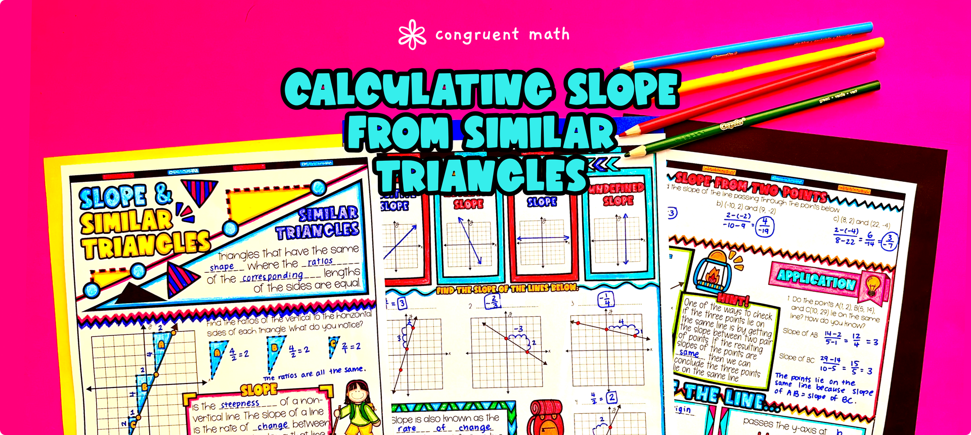 Slope from Similar Triangles & Slope Intercept Form | Congruent Math
