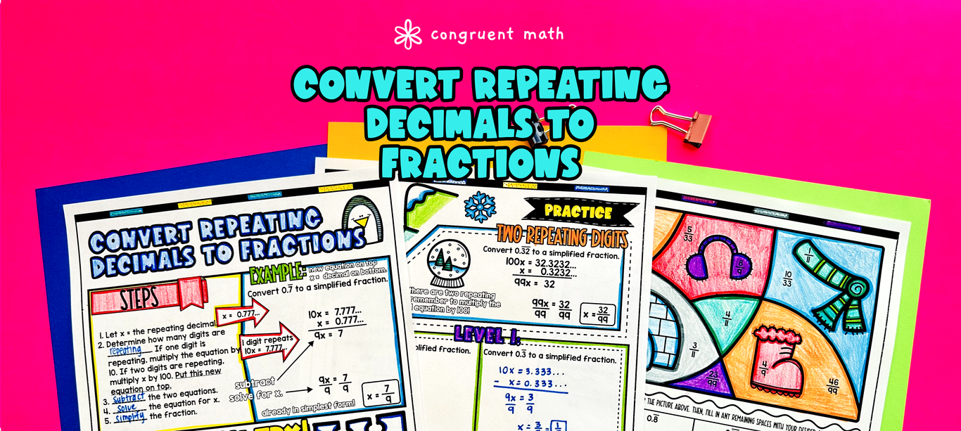 Converting Repeating Decimals to Fractions | Congruent Math