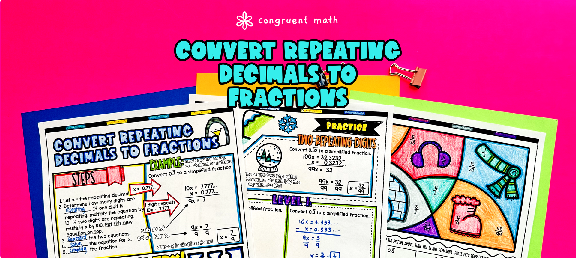 Converting Repeating Decimals to Fractions | Congruent Math
