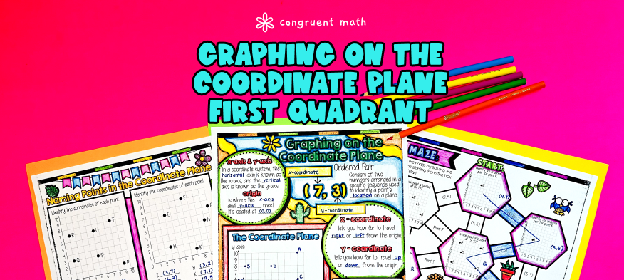 Coordinate Plane Graphing (First Quadrants Only) | Congruent Math