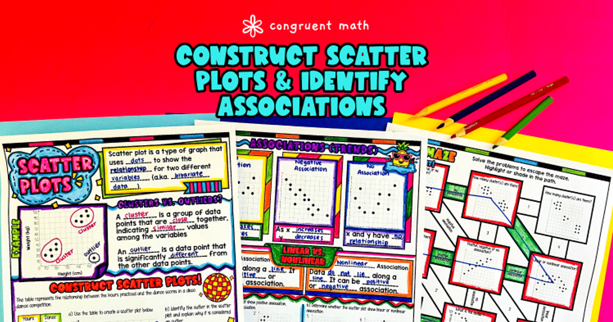 Constructing Scatter Plots & Identifying Associations, Outliers, and ...
