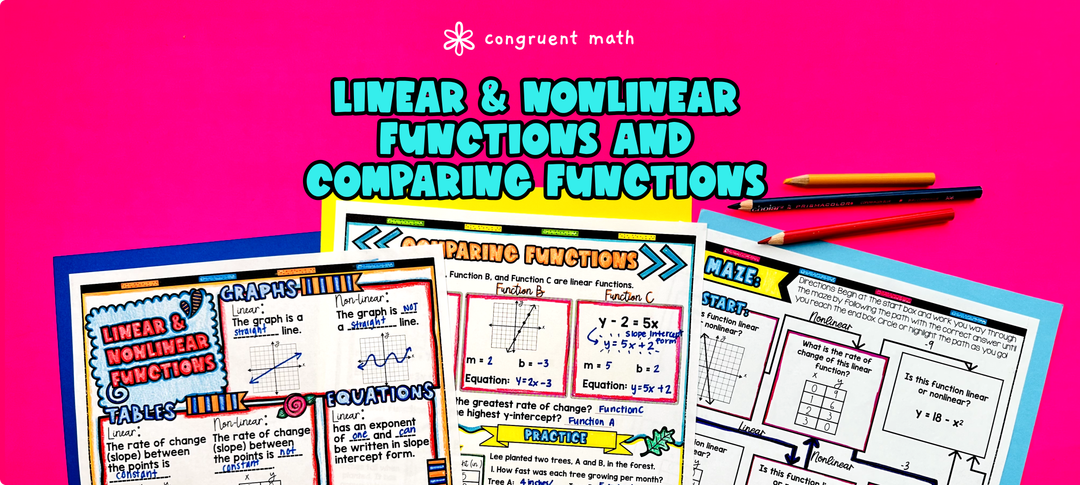 Linear vs Nonlinear Functions & Comparing Functions | Congruent Math Linear vs Nonlinear Functions & Comparing Functions | Congruent Math