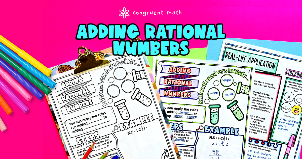 Adding Rational Numbers | Congruent Math