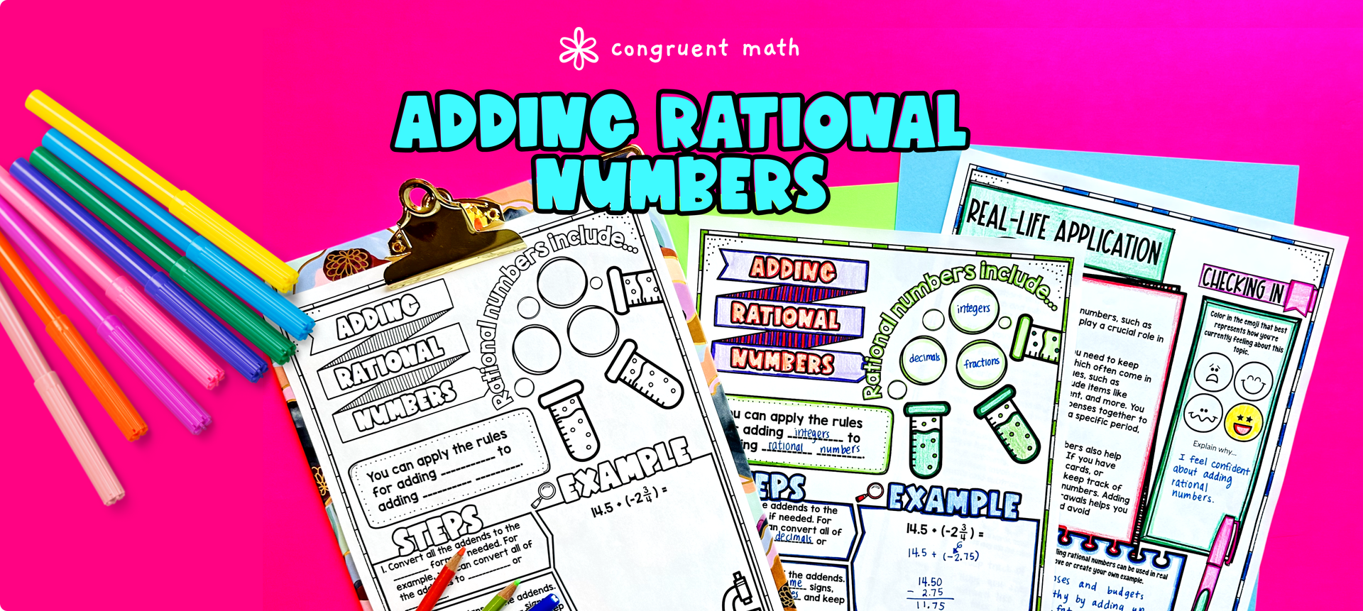 Adding Rational Numbers | Congruent Math