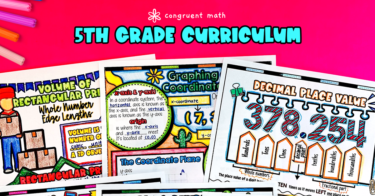 5th Grade Curriculum | Free Lesson Plans | Congruent Math