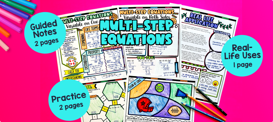 5 Activities to Practice Multi-Step Equations | Blog | Congruent Math