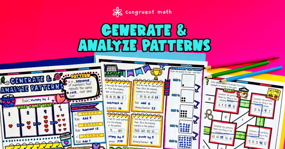 Generate & Analyze Number Patterns Lesson Plan | Congruent Math