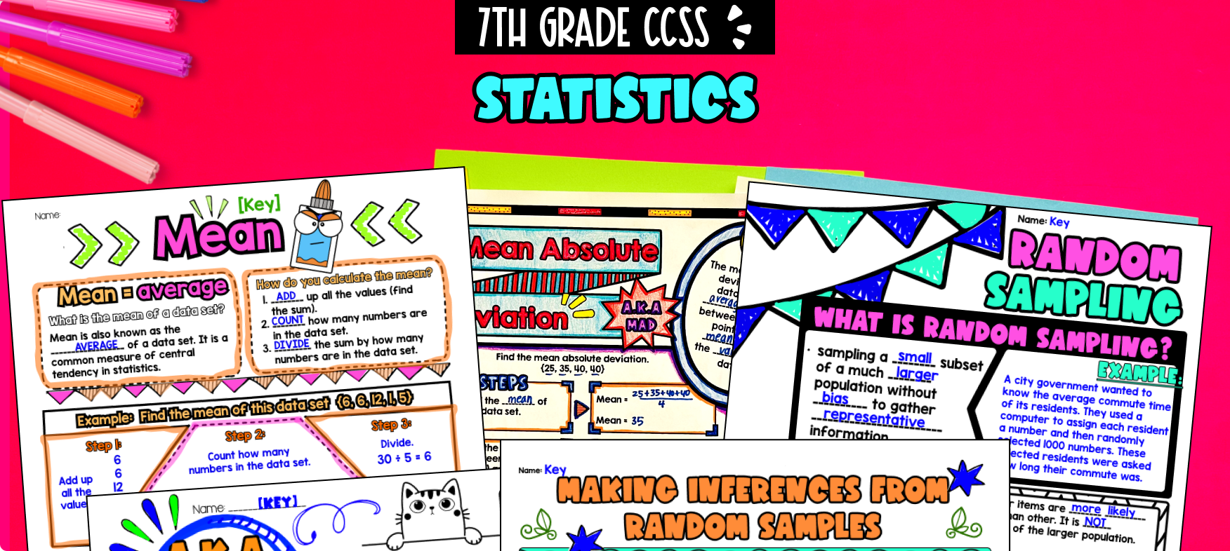 Statistics Unit | 7th Grade | Congruent Math