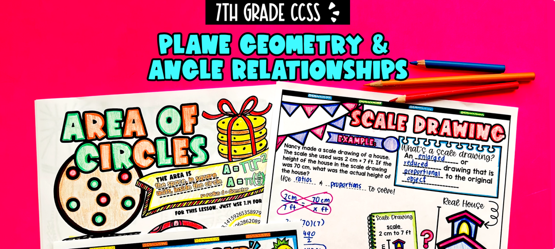 Plane Geometry & Angle Relationships Unit | 7th Grade | Congruent Math