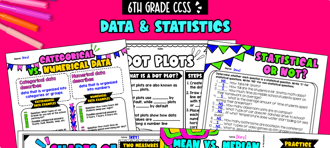 Data & Statistics Unit | 6th Grade | Congruent Math