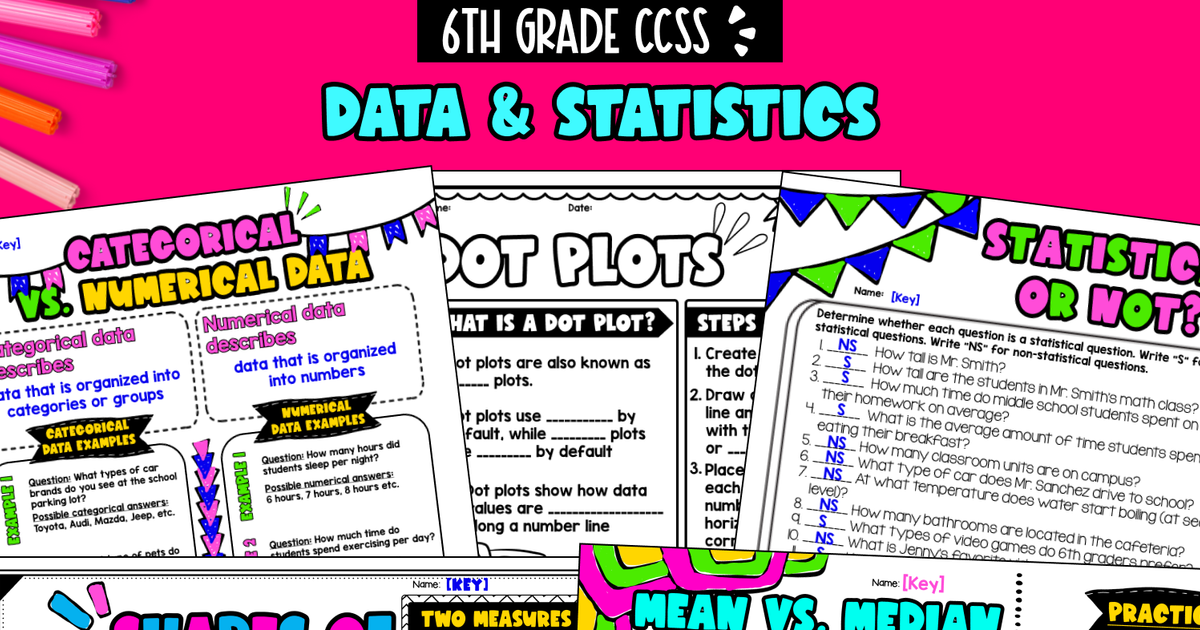Data & Statistics Unit | 6th Grade | Congruent Math