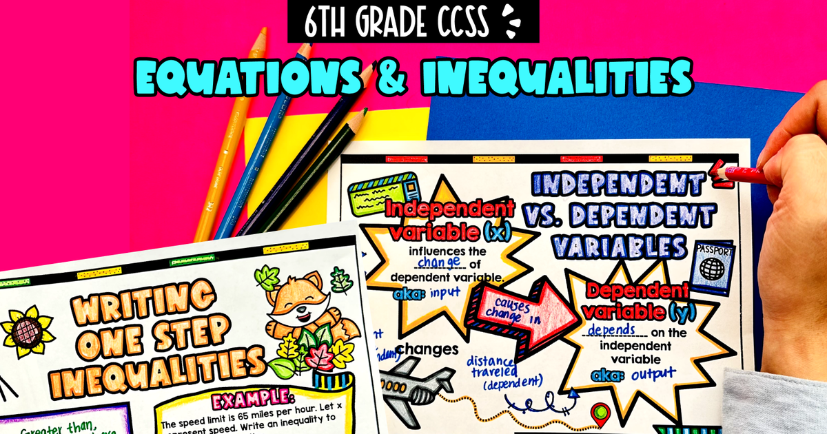 Equations & Inequalities Unit | 6th Grade | Congruent Math