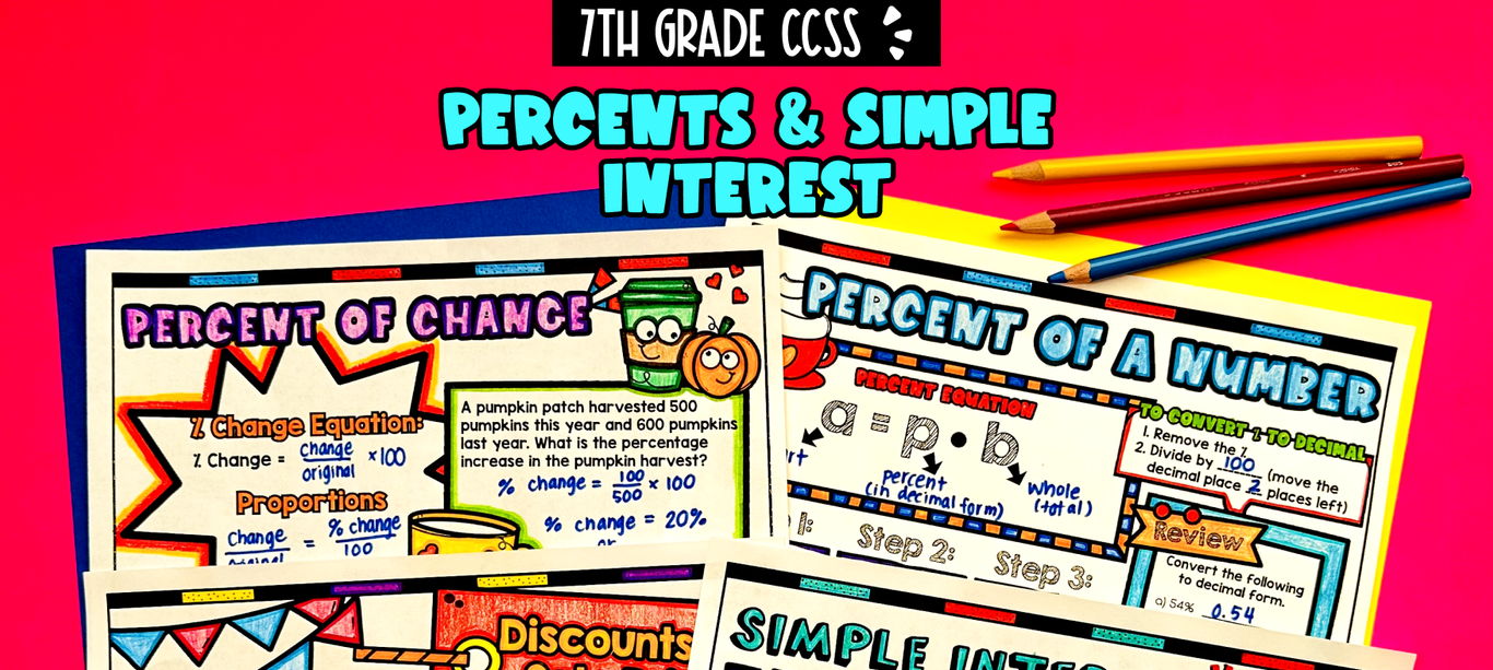 Percents & Simple Interest Unit | 7th Grade | Congruent Math