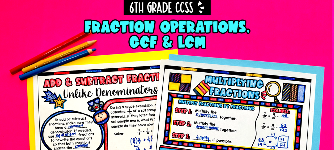 Fraction Operations, GCF & LCM Unit | 6th Grade | Congruent Math