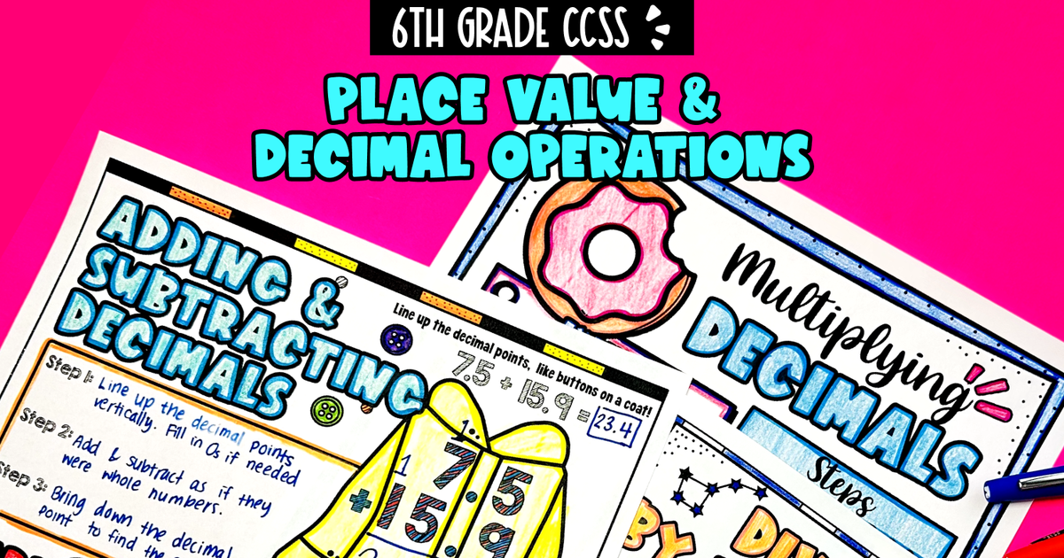 Place Value & Decimal Operations Unit | 6th Grade | Congruent Math