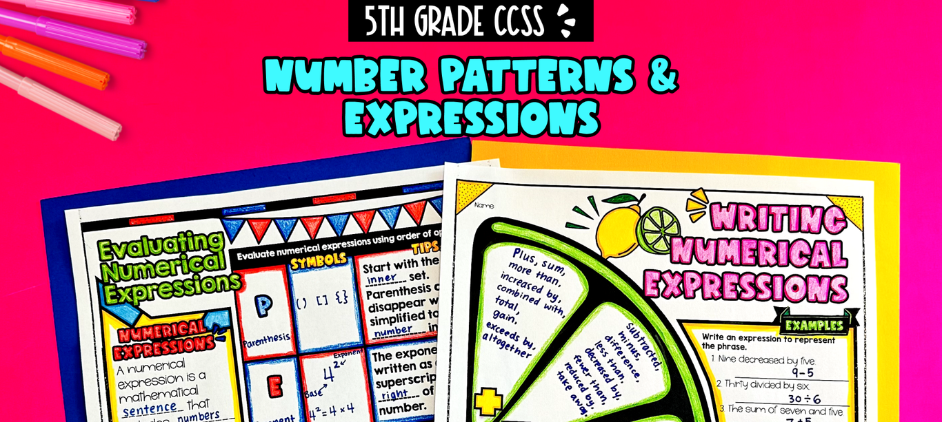 Numerical Expressions & Patterns Unit | 5th Grade | Congruent Math